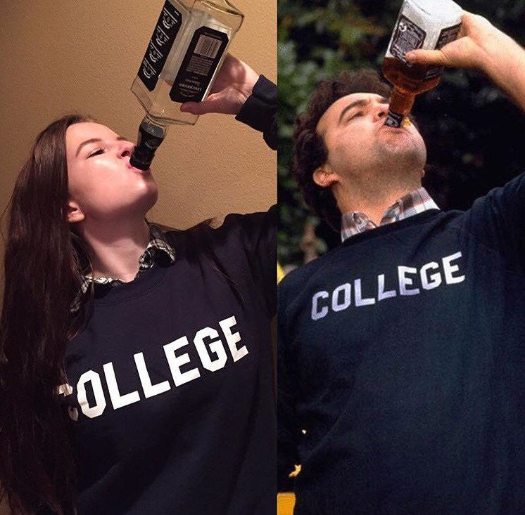 Animal House 'College' Crew Neck Sweatshirt – United Tees